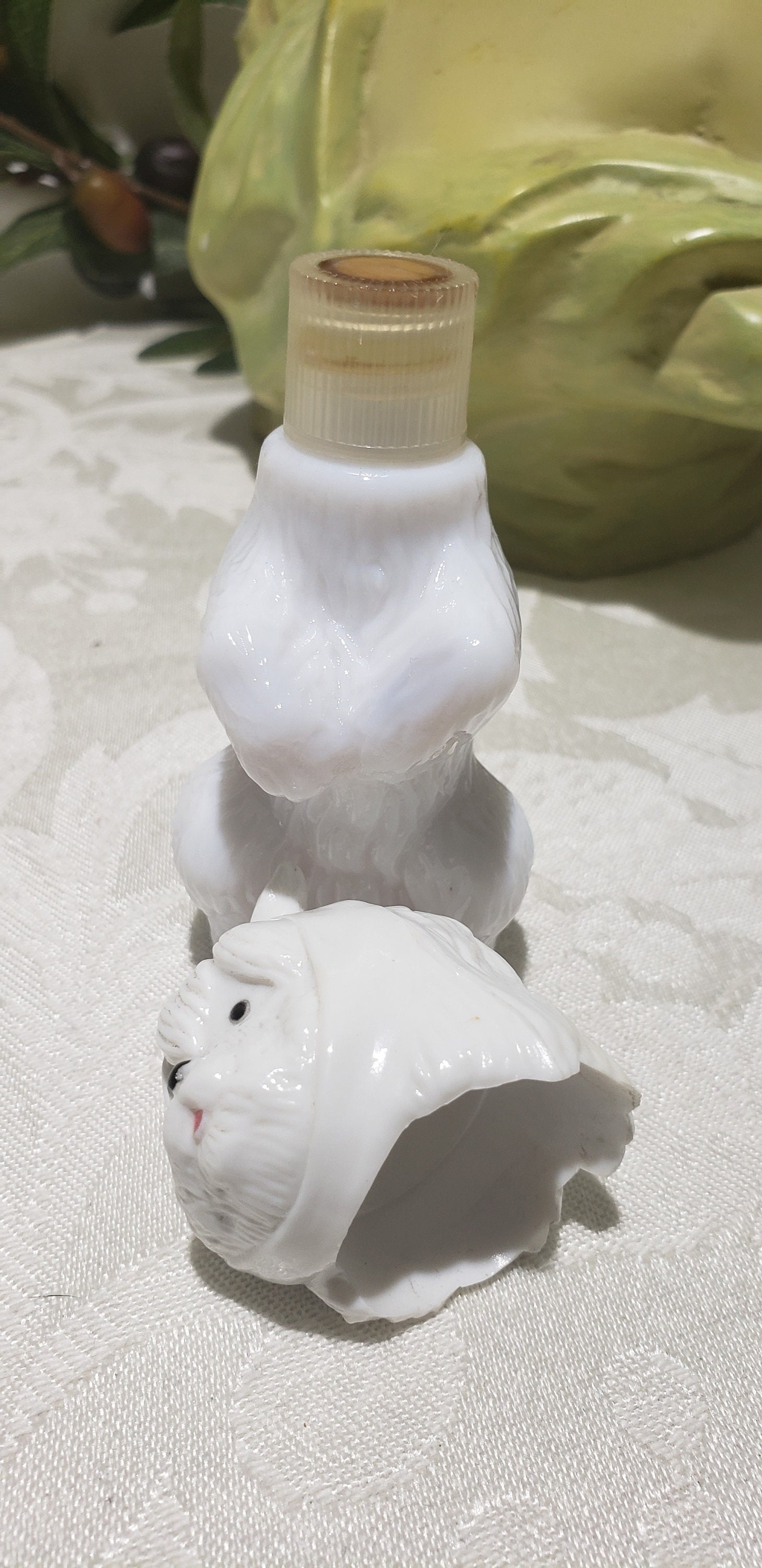 Adorable Vintage Milk Glass Avon Maltese Terrier With - Etsy