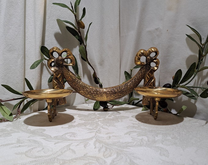 Rare Vintage Victorian Style Bows and Garland Design Brass - Etsy