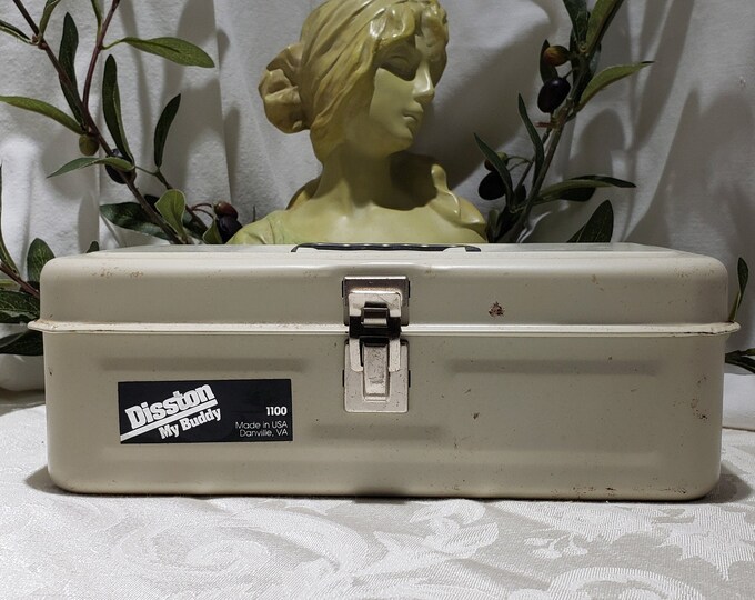 Vintage Small Disston My Buddy 1100 Tool Box, Tackle Box, Storage Box ...