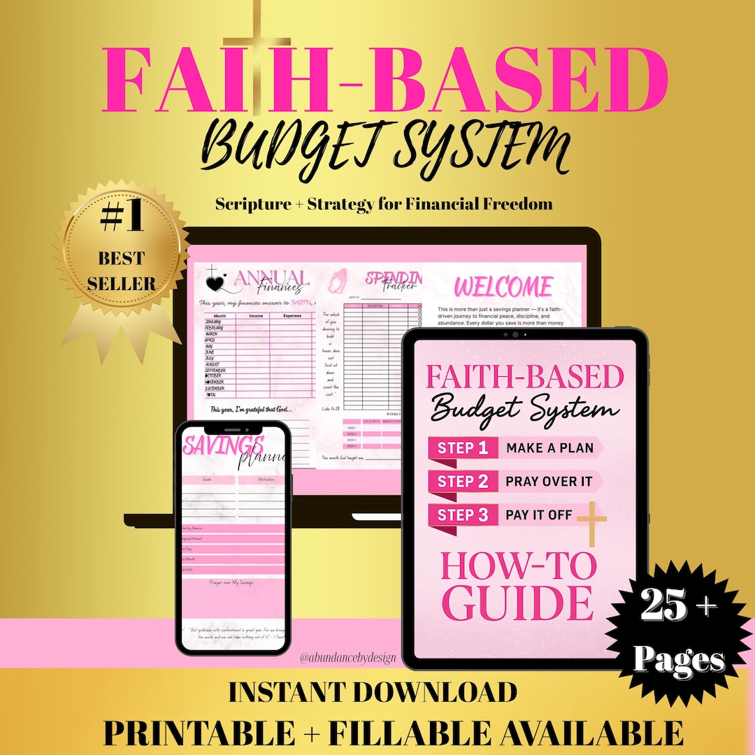 Faith-based Budget Planner | Christian Money Planner Printable ...
