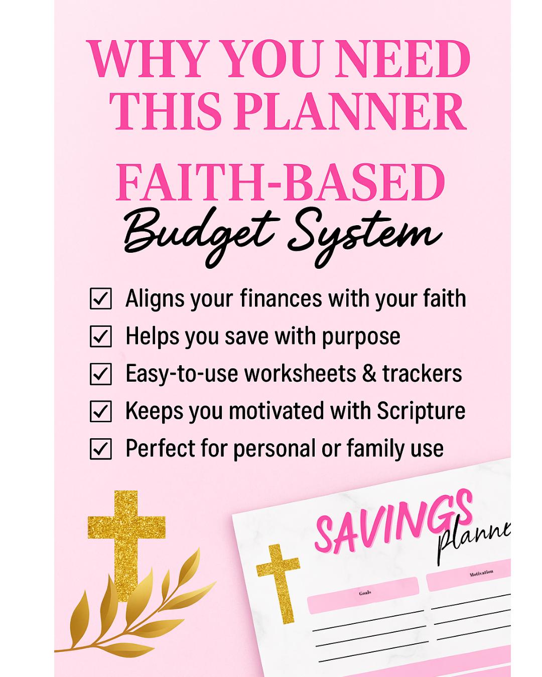 Faith-based Budget Planner | Christian Money Planner Printable ...
