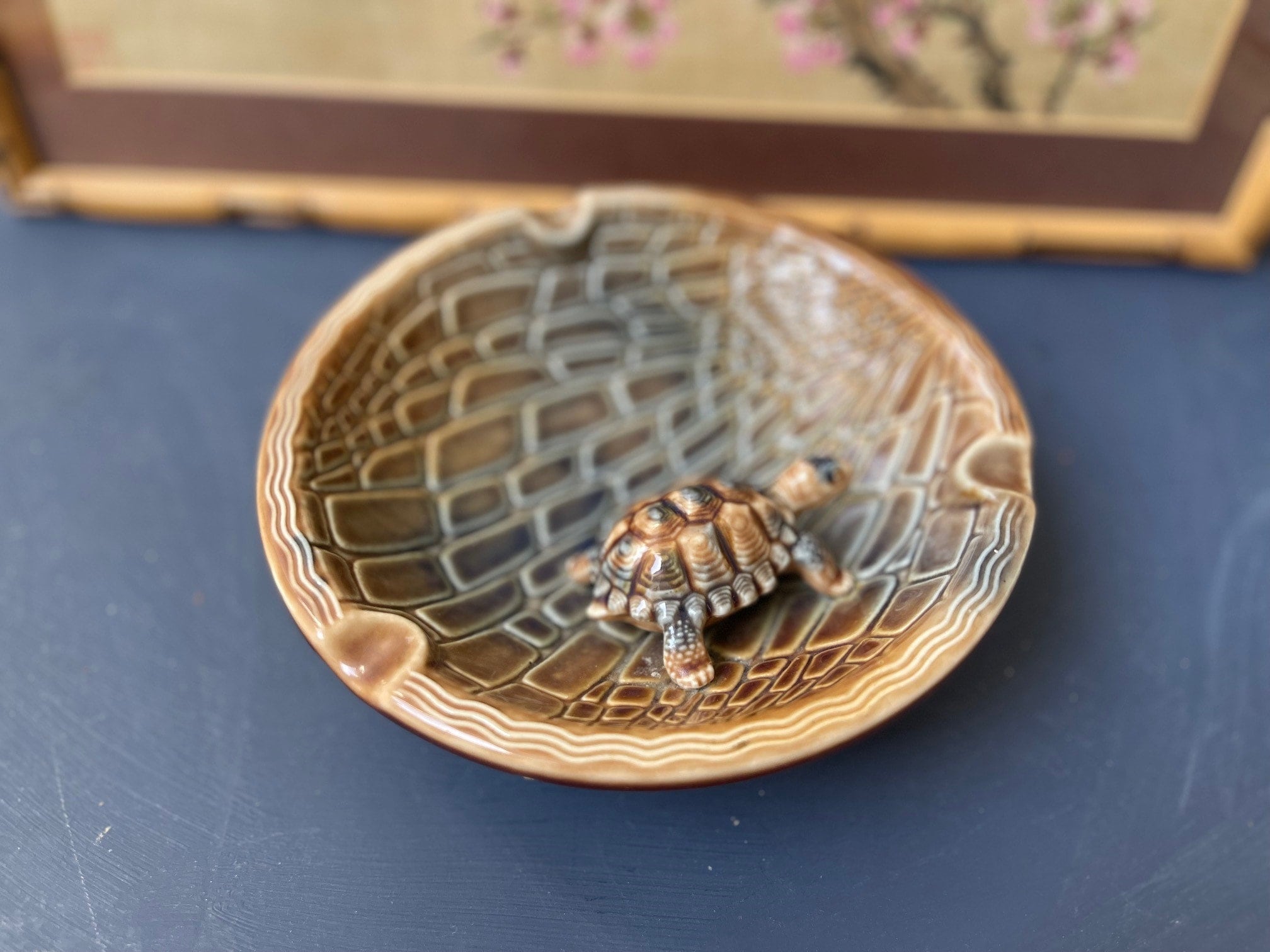 Large Vintage Ceramic Tortoise / Turtle Ashtray Made by Wade Pottery in ...