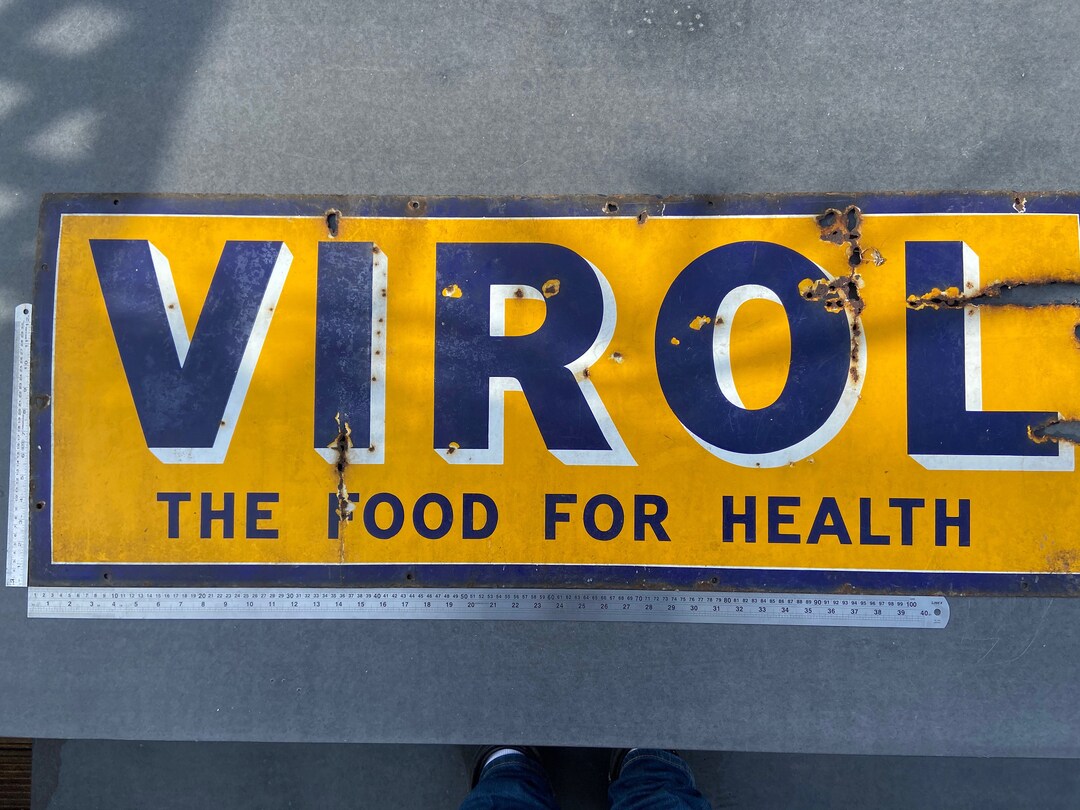 Virol Vintage Enamel Advertising Sign. - Etsy