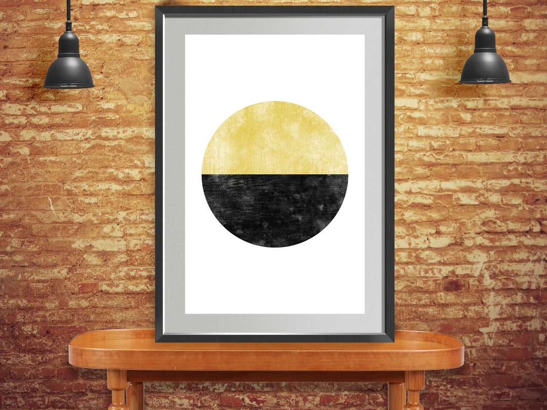 Geometric Circle Graphic Design Poster. Circle Artwork Minimalist Print ...