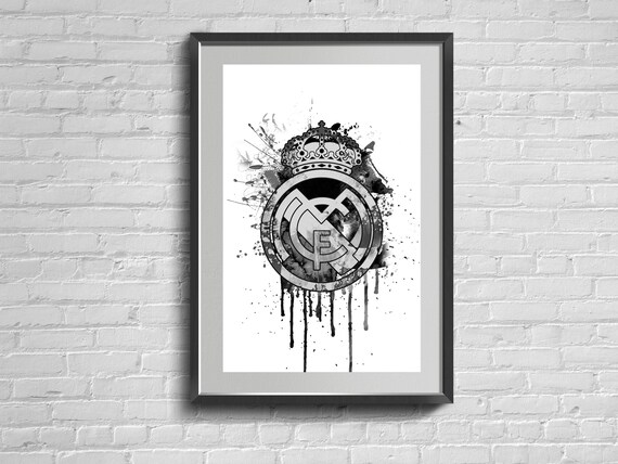 Modern FC Spain Wall Art. Emblem Football Club Poster. Gift - Etsy