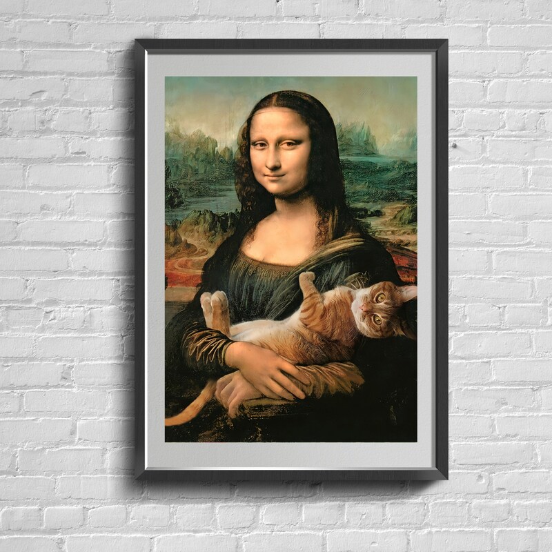 Mona Lisa Cat Bed - Etsy