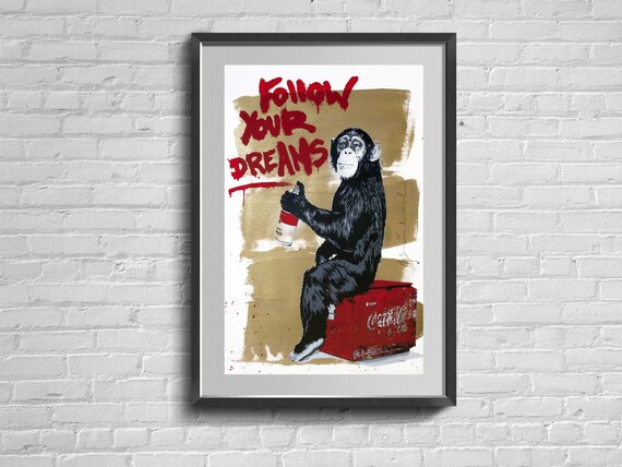 Famous Graffiti Art Print. Fashionable Wall Poster. Home - Etsy
