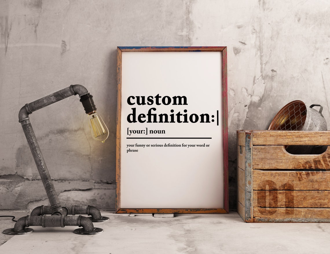 Custom Definition Print. Custom Sizes. Wikipedia Wall Art. - Etsy