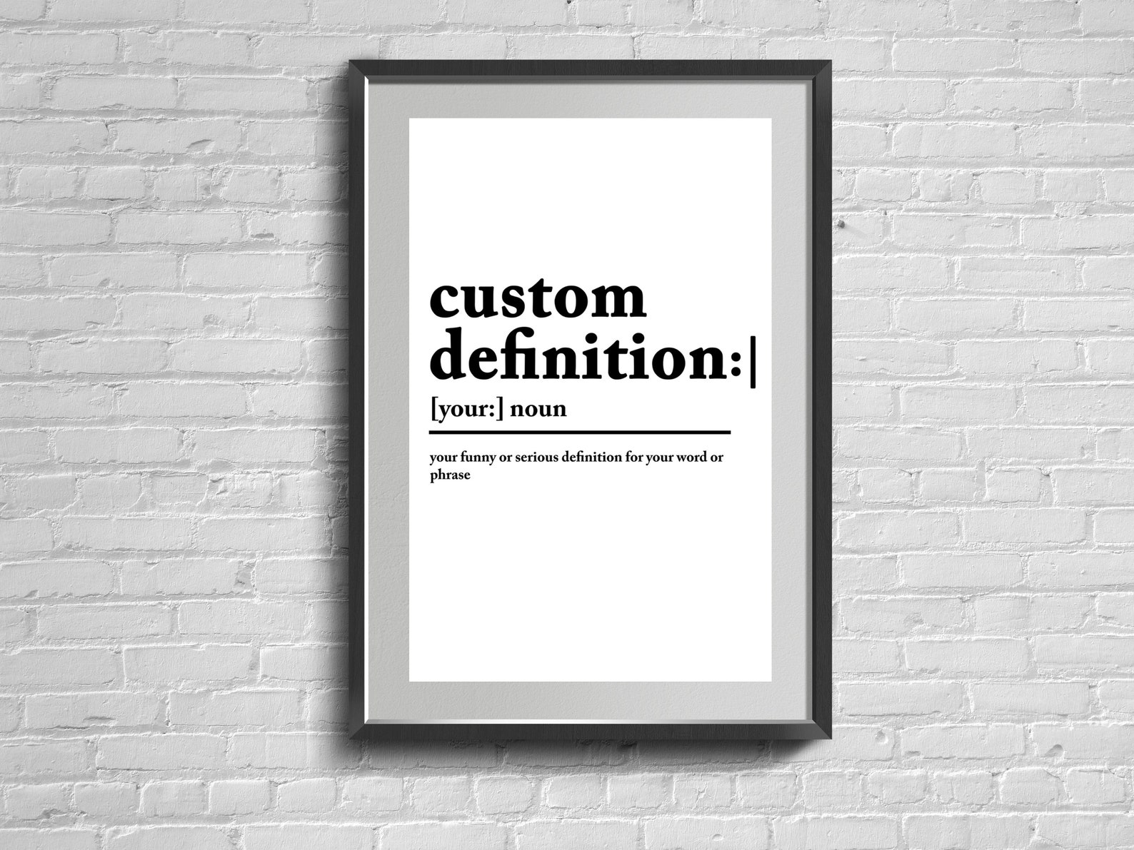 Custom Definition Print. Custom Sizes. Wikipedia Wall Art. - Etsy