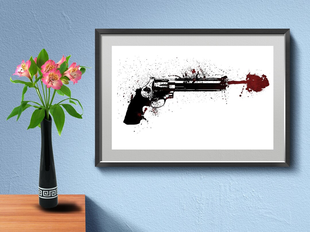 Weapon Posters. Gun Print. Pistol Poster. Revolver Wall Art. - Etsy