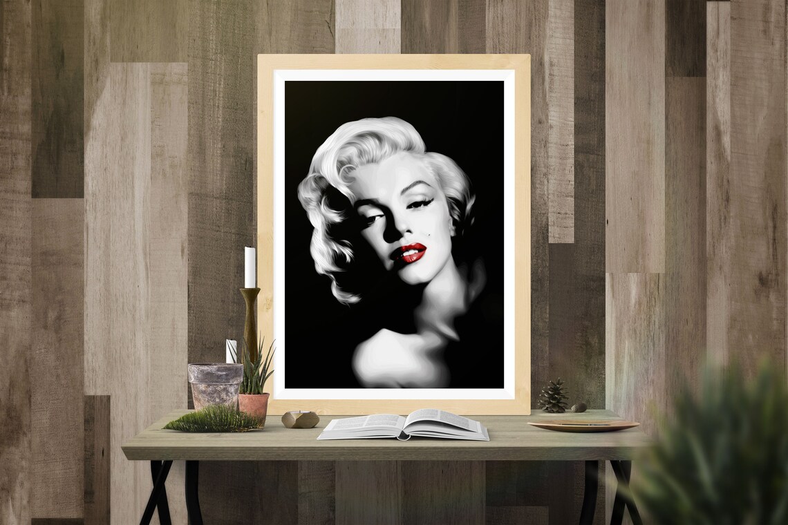 Famous Model Wall Art. American Model. Print. Actress and | Etsy