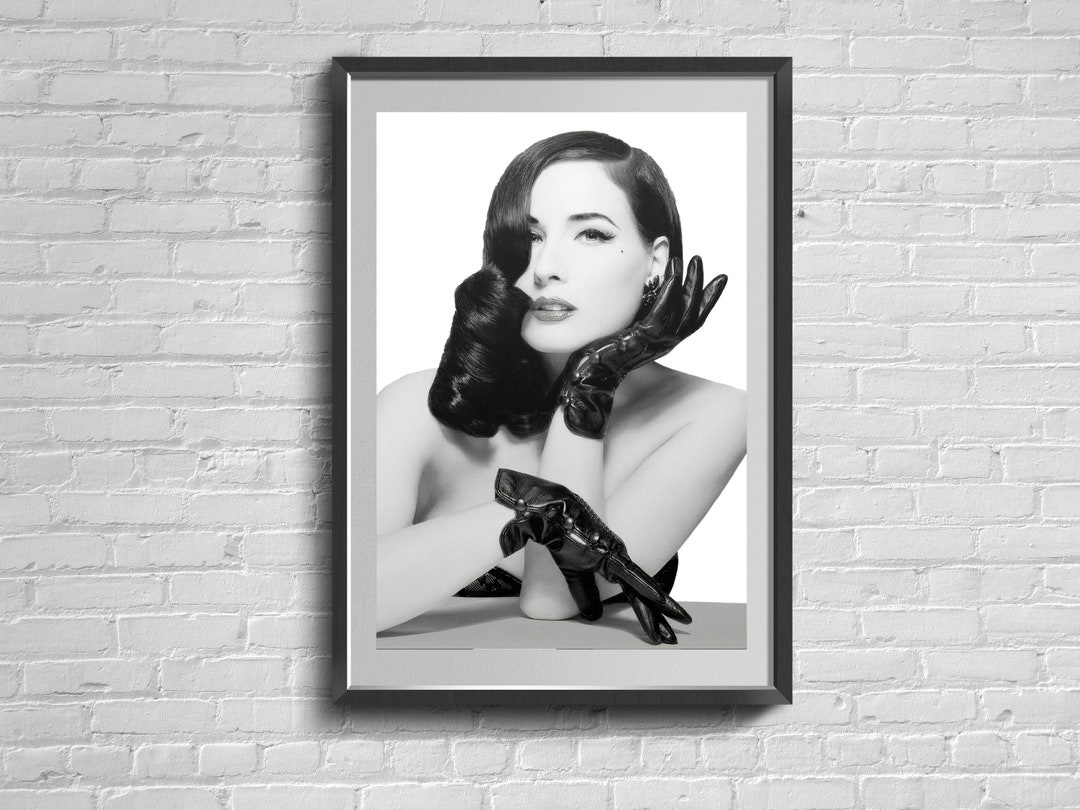 Dita Von Teese Poster: American Model, Actress Print - Etsy