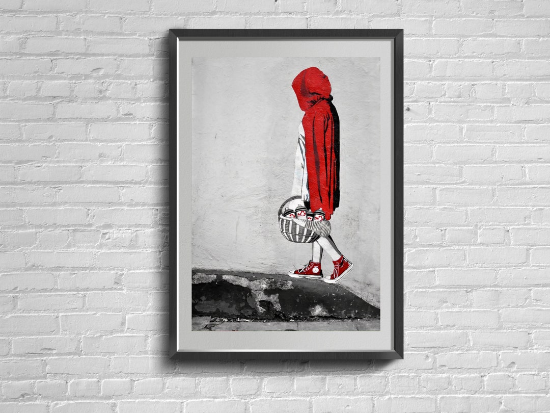 Famous Graffiti Illustration Art Print. Fashionable Wall Poster on ...