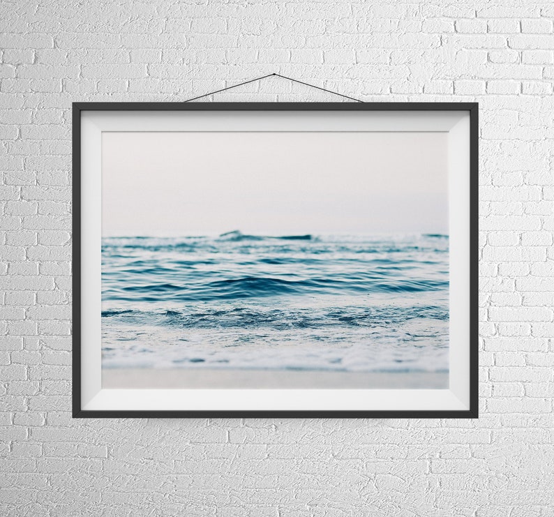 Beach Wall Art. Ocean Print. Coastal Poster. Relaxing Decor. - Etsy