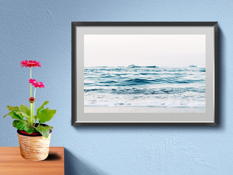 Beach Wall Art. Ocean Print. Coastal Poster. Relaxing Decor. | Etsy