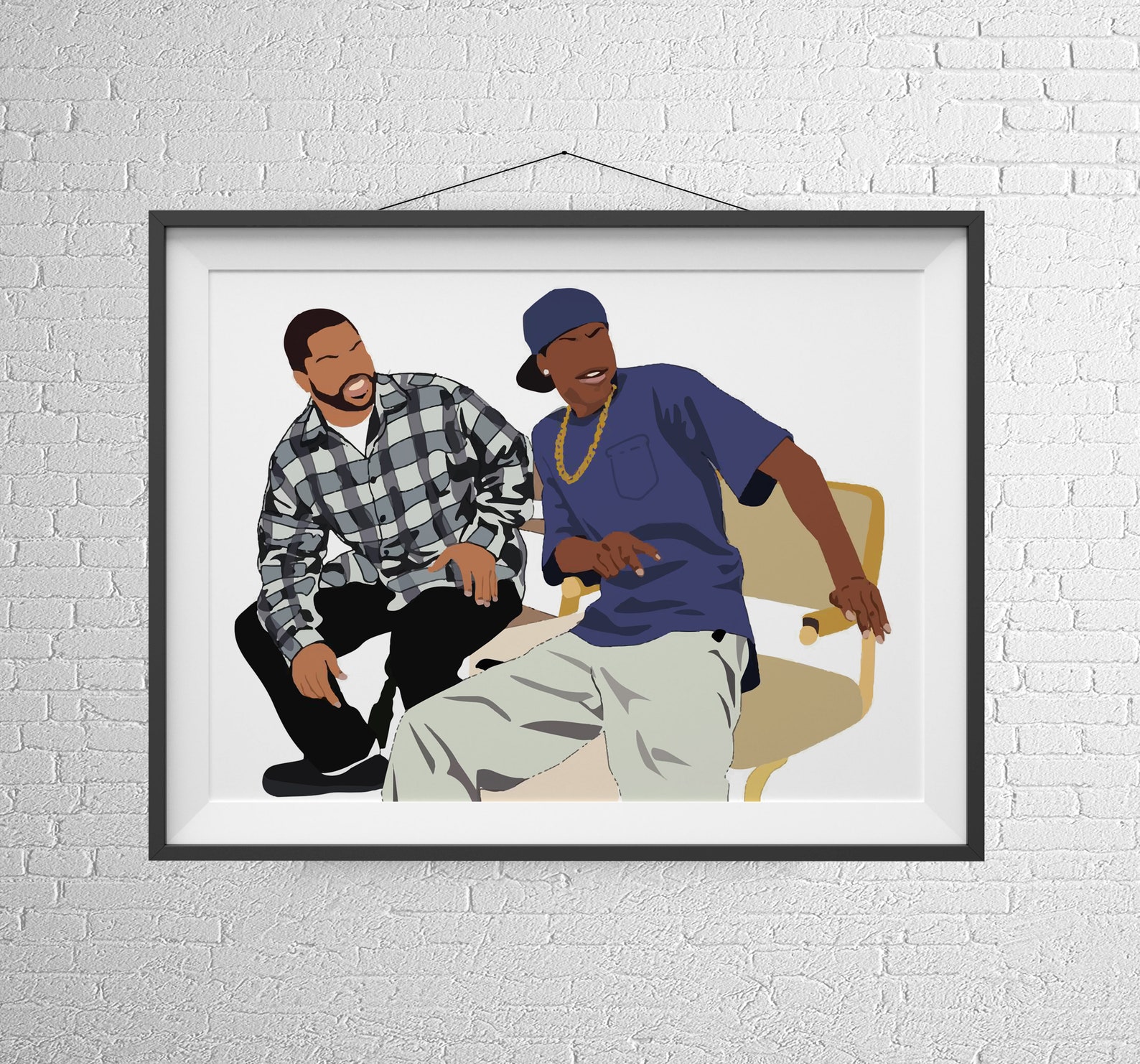 90's Wall Art Print. Hip Hop Artwork Poster. Christmas | Etsy