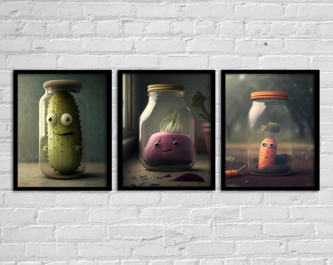 The Last Pickle Poster. Set of 3 Signed Fine Art Print. Room Wall Print ...