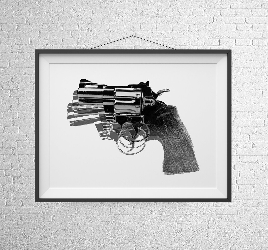 Revolver Andy Warhol. Weapon Posters. Gun Print. Pistol - Etsy