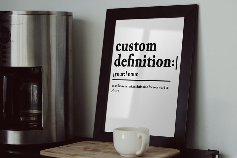 Custom Definition Print. Custom Sizes. Wikipedia Wall Art. - Etsy