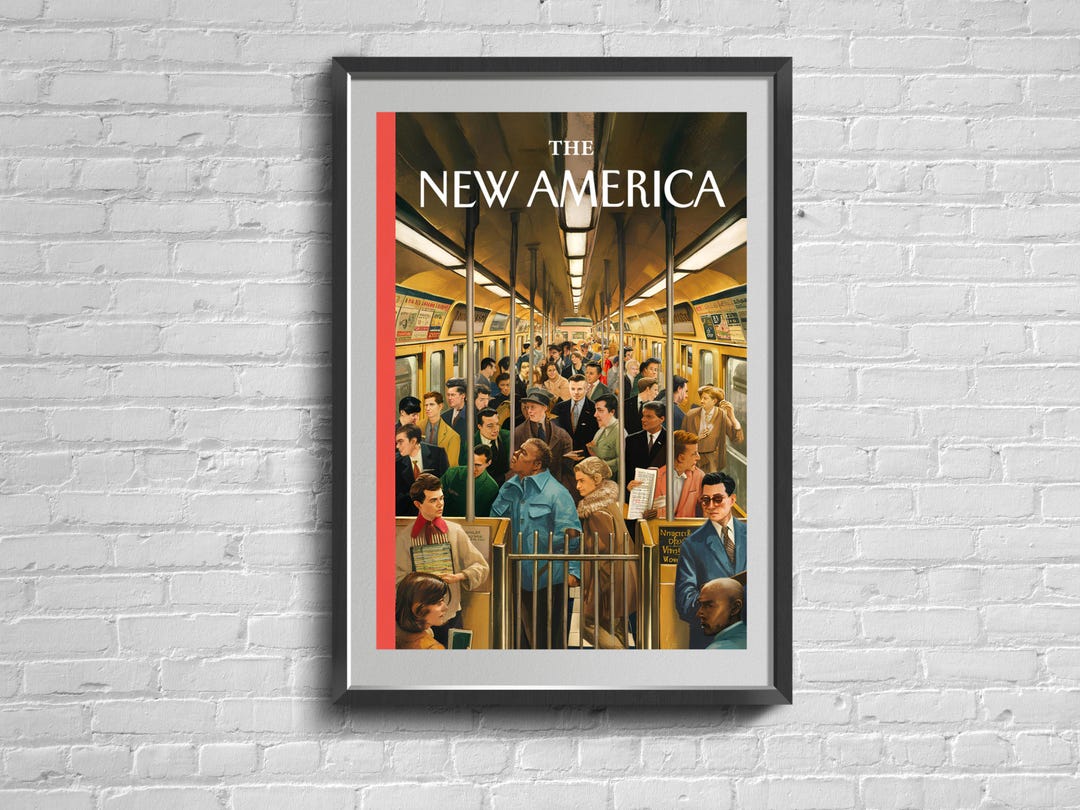 NYC Subway Art Print: Vintage Magazine Cover - Etsy