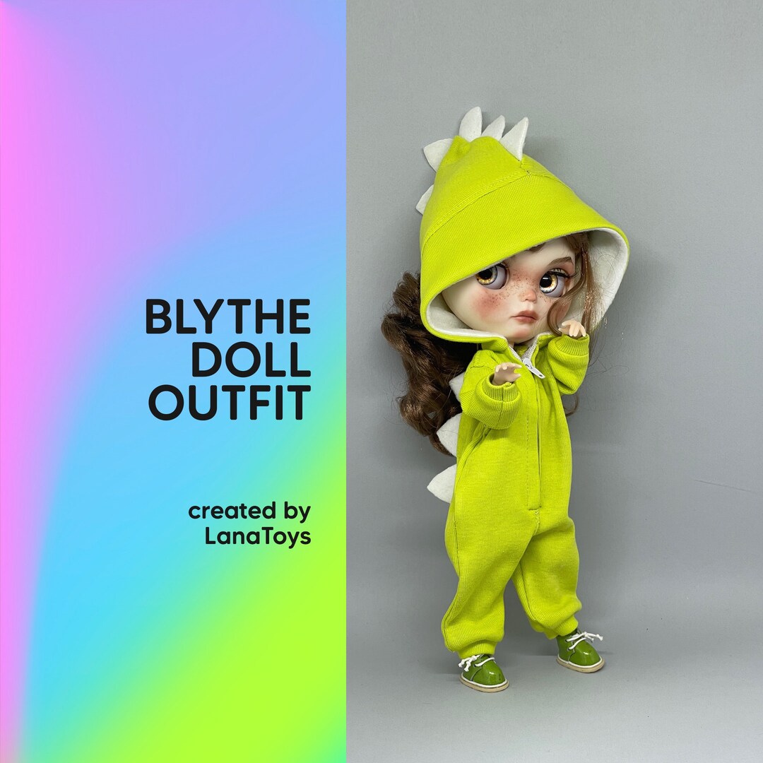 Kigurumi Dragon for Blythe Doll. Pajamas for Blythe Doll. - Etsy