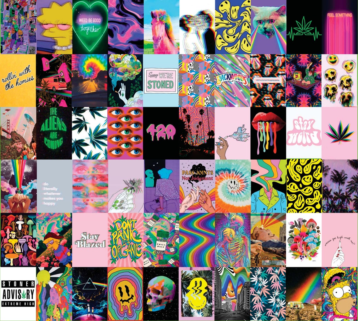 60pc trippy 420 EPIC Sticker Pack Same Day | Etsy