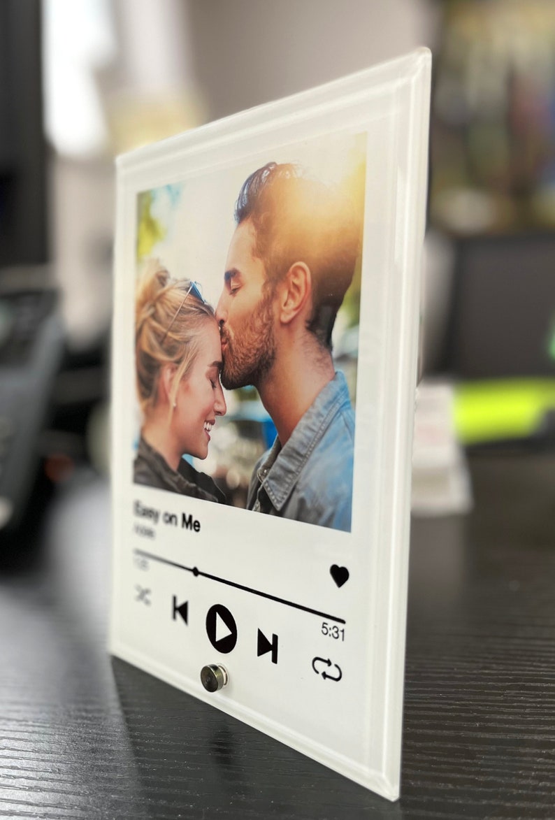 Glass Music Plaque Custom Photo Fracture Frame Printed - Etsy