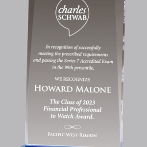 BOLD/STAND (blue) | Acrylic Award | Corporate Gift | Multiple Sizes ...