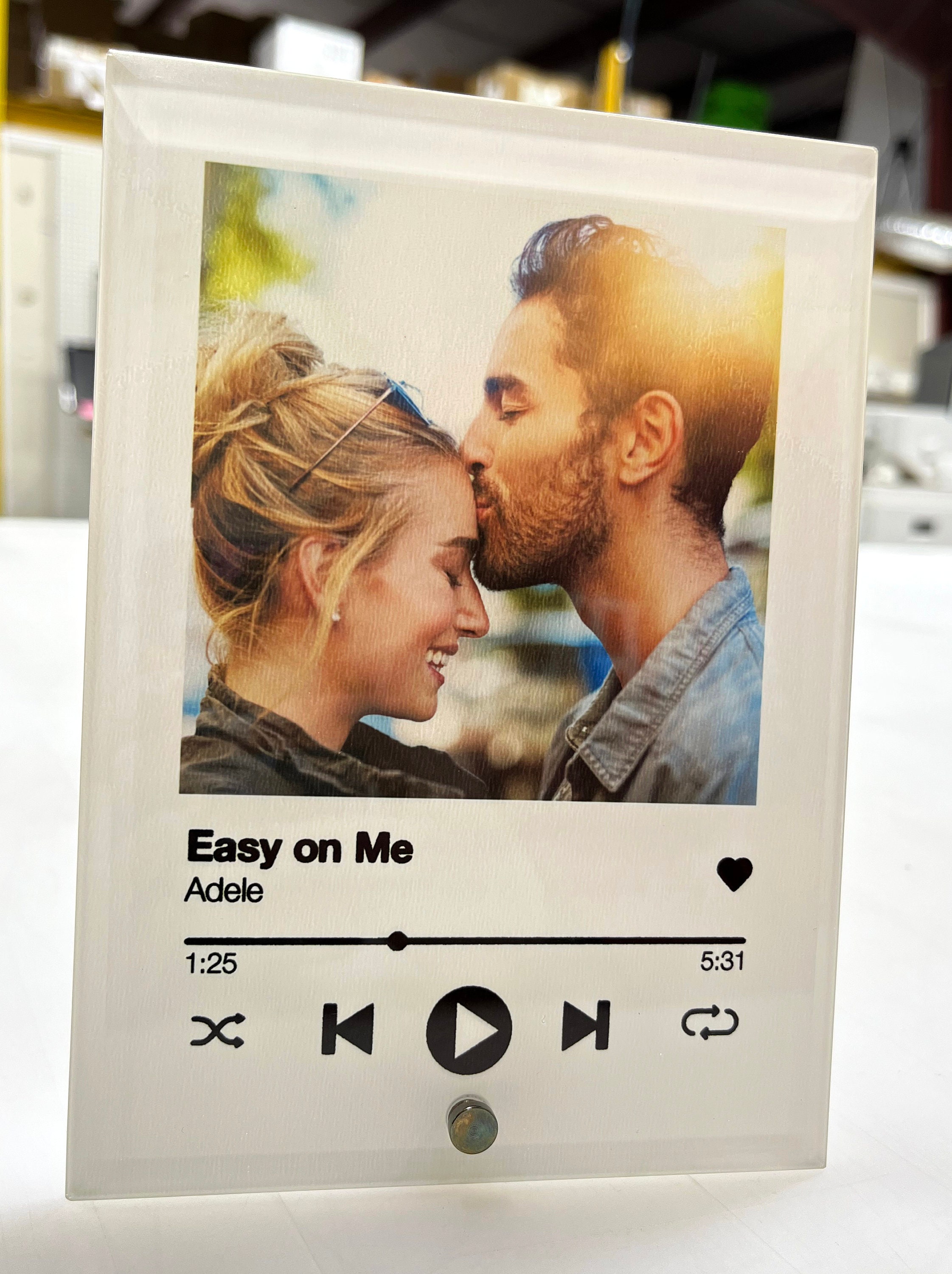 Glass Music Plaque | Custom Photo | Fracture Frame | Printed Glass ...