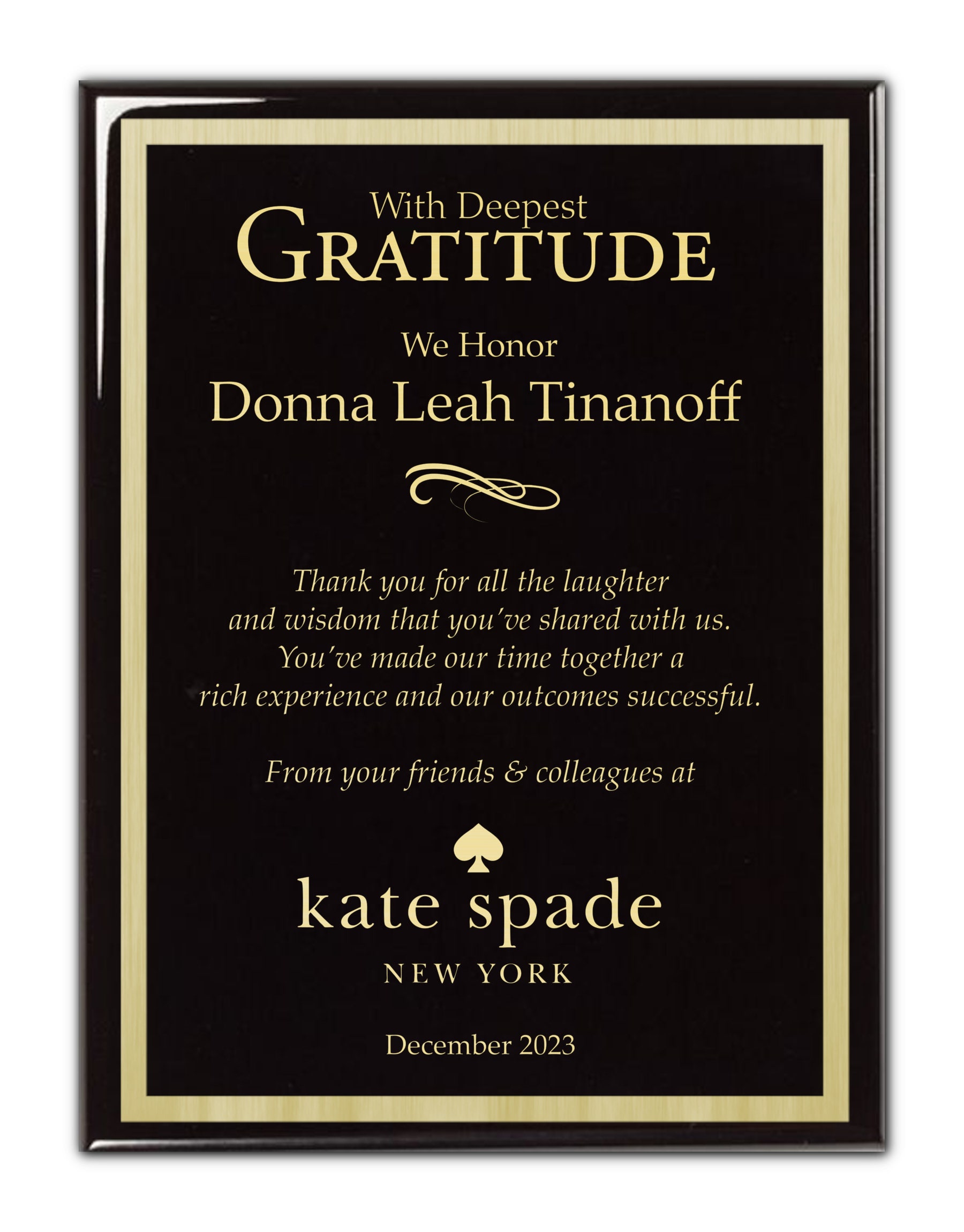 APEX/GLOSS Plaques Gold Engraving Multiple Sizes Custom - Etsy