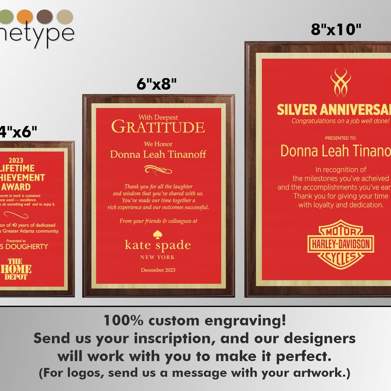 Custom Plaques - Etsy