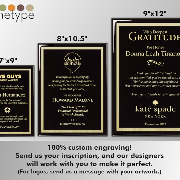 Custom Plaques - Etsy