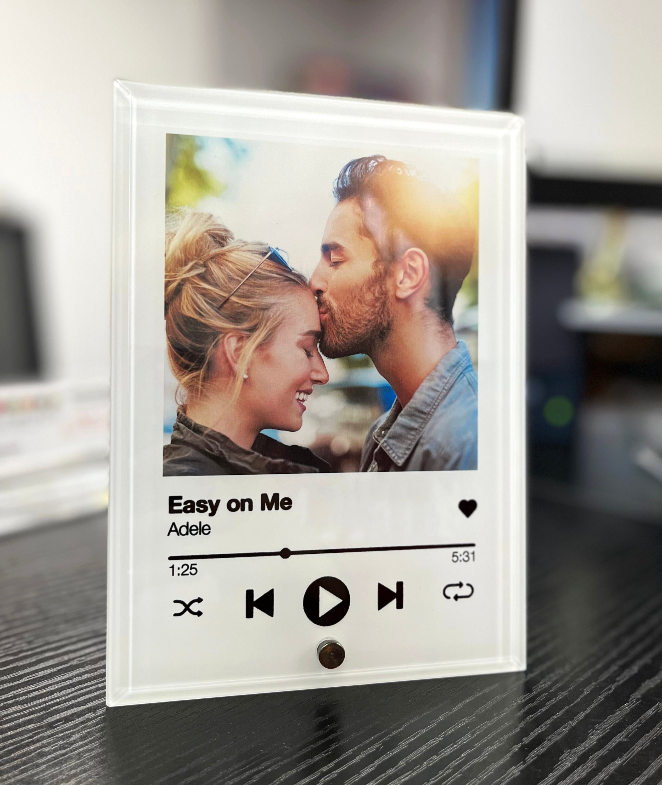 Glass Music Plaque | Custom Photo | Fracture Frame | Printed Glass ...