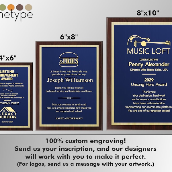 Recognition Wood Plaques - Etsy