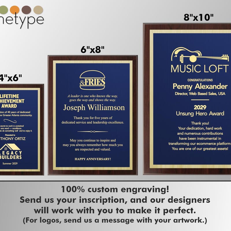 Recognition Wood Plaques - Etsy