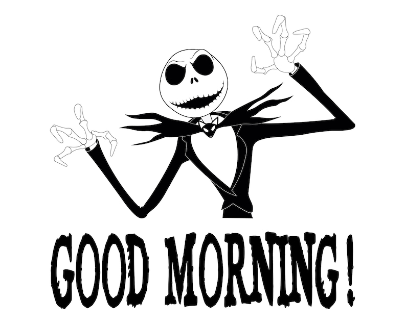 Jack Skellington svg. Good morning. Jack Skellington png. Jack | Etsy
