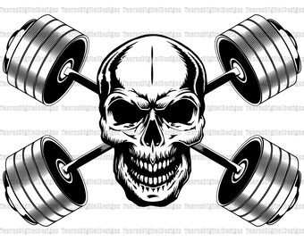 Barbell Workout Svg | Etsy