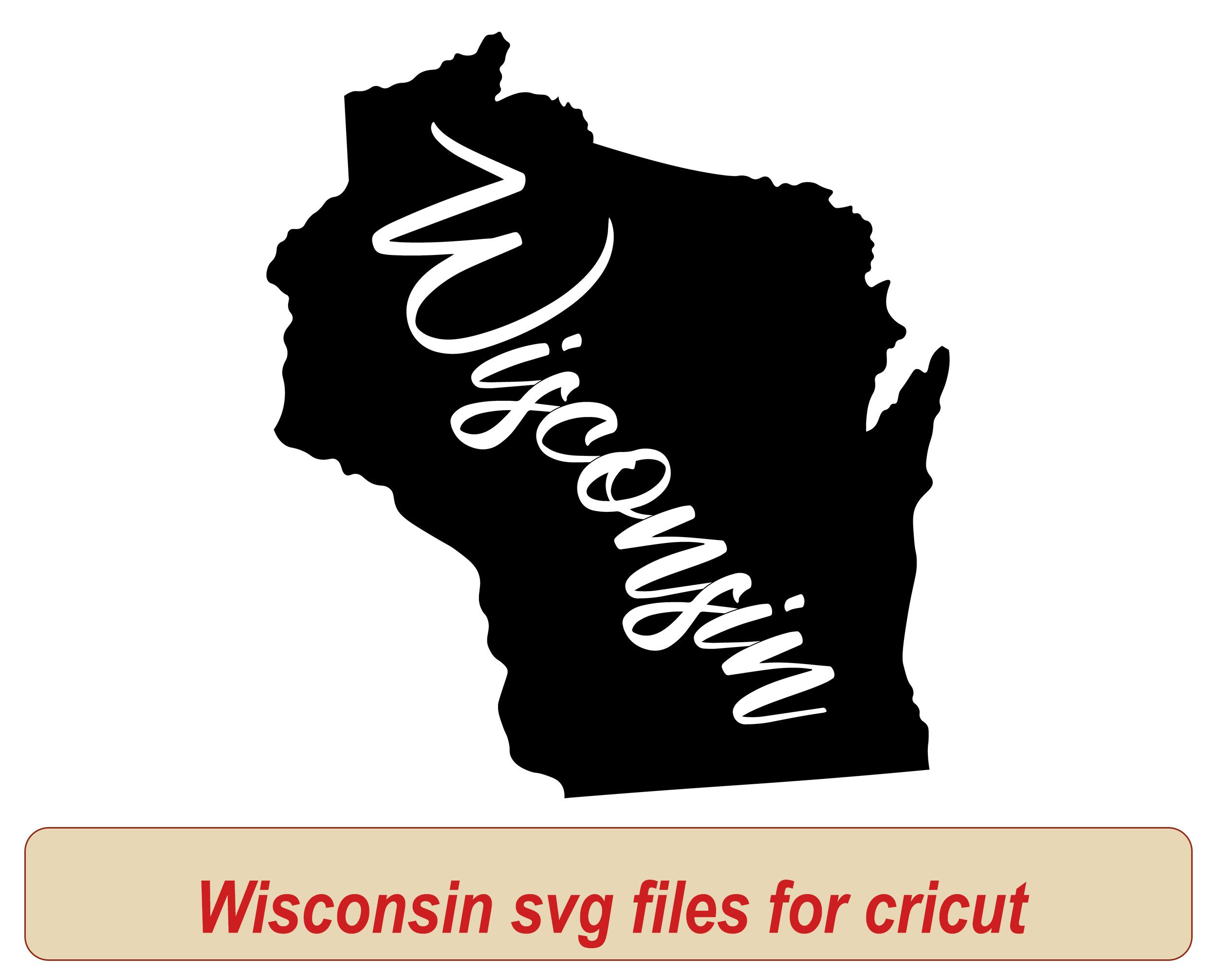 Wisconsin svg designs Wisconsin state svg files for cricut | Etsy