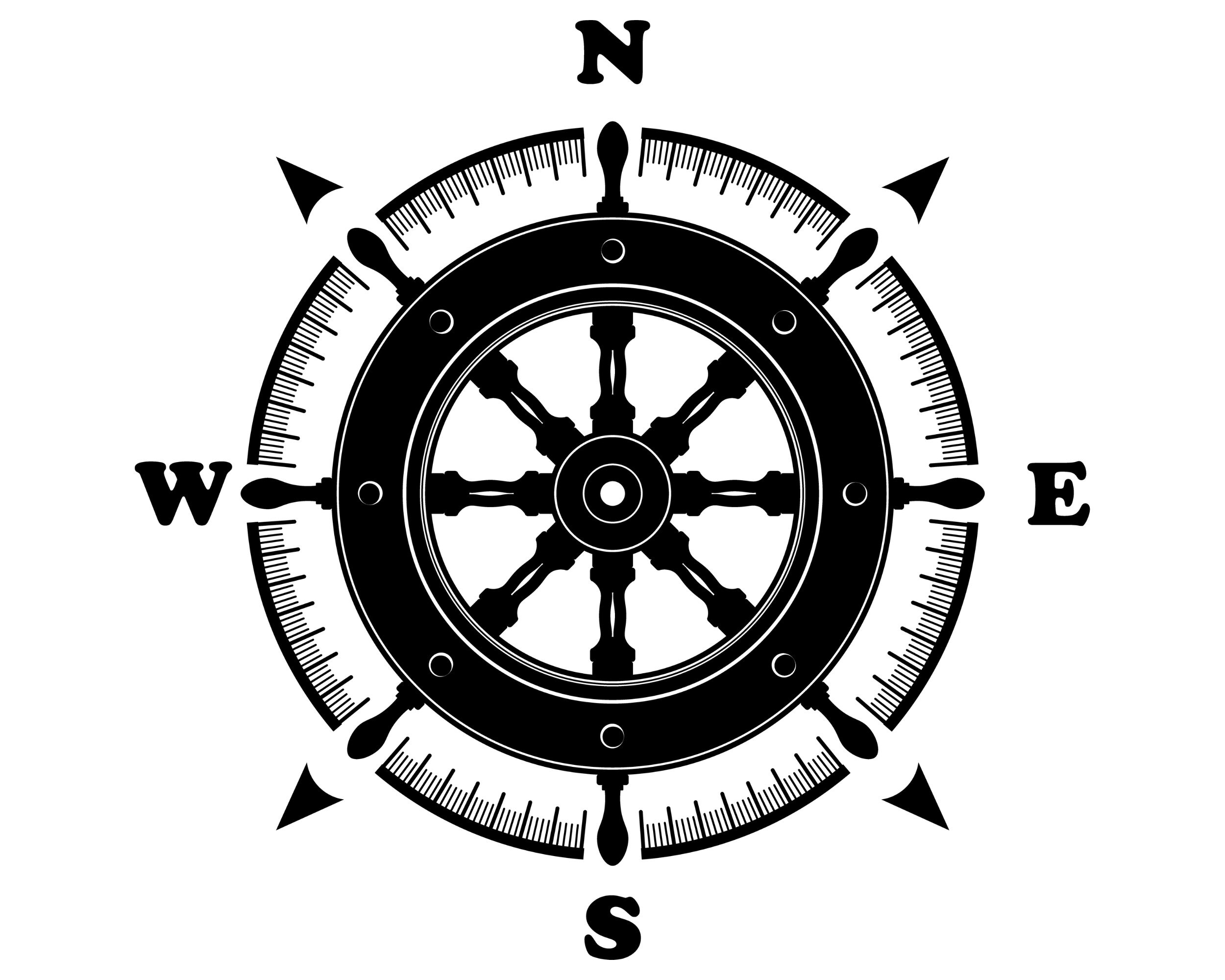 Compass Svg Ship Wheel Svg Nautical Decor Svg Nautical Etsy