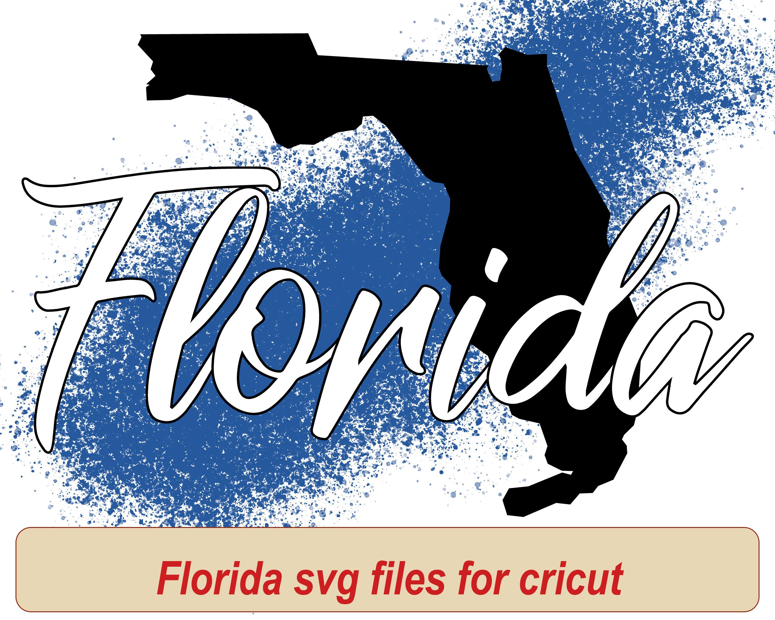 Florida svg designs Florida state svg files for cricut Black | Etsy