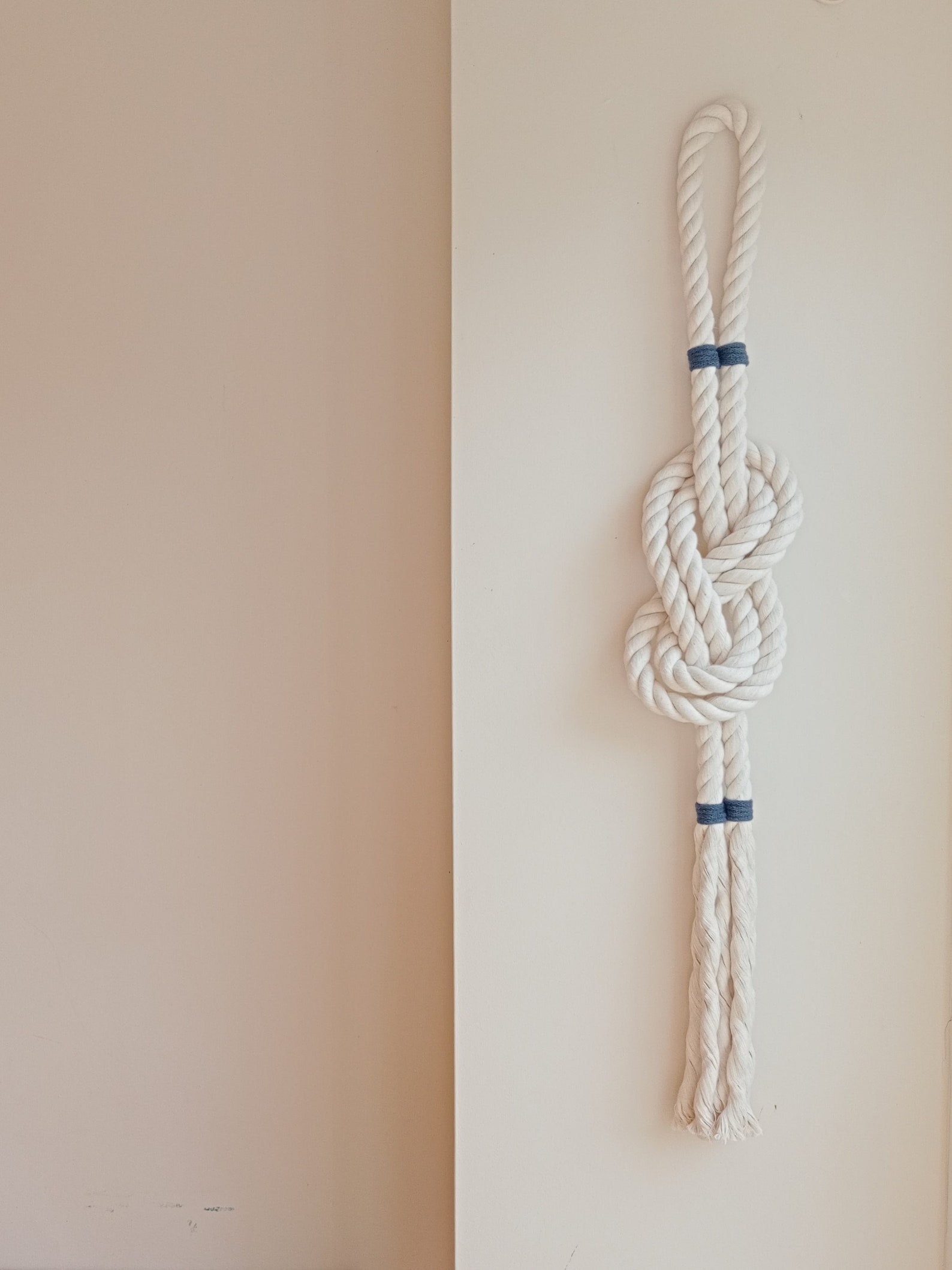 Figure 8 Knot, Nautical Decor, Sailor Knots, Large Wall Art, Rope Art ...