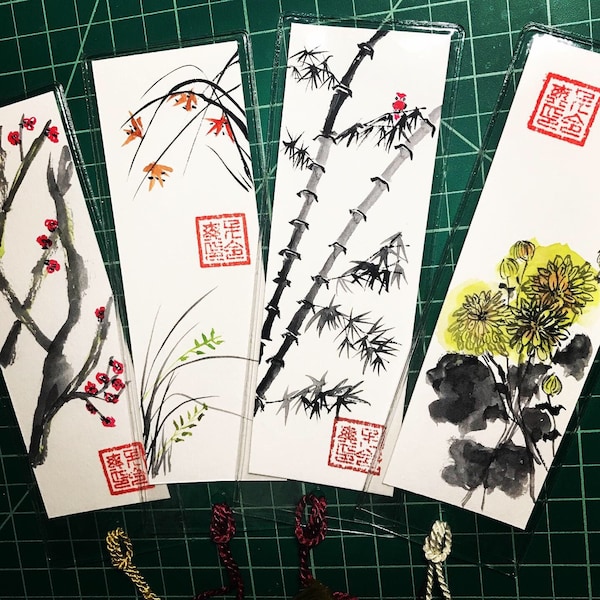Asian Bookmarks - Etsy