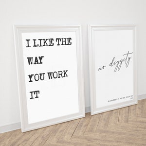 No Diggity No Doubt Poster Set of 2 Prints Blackstreet and - Etsy UK