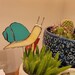 Stained Glass Effervescent Snail Plant Stake - Etsy