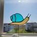 Stained Glass Effervescent Snail Plant Stake - Etsy