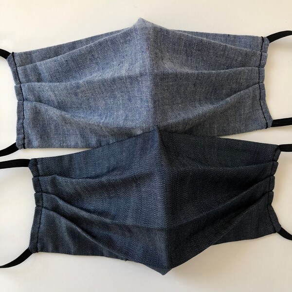 Denim Face Mask - Etsy