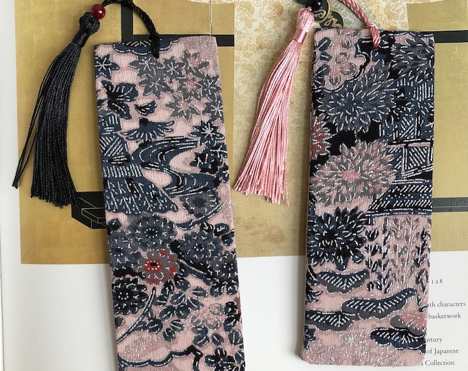Kimono Vintage Japanese Silk Bookmark Gift for Readers Teachers ...