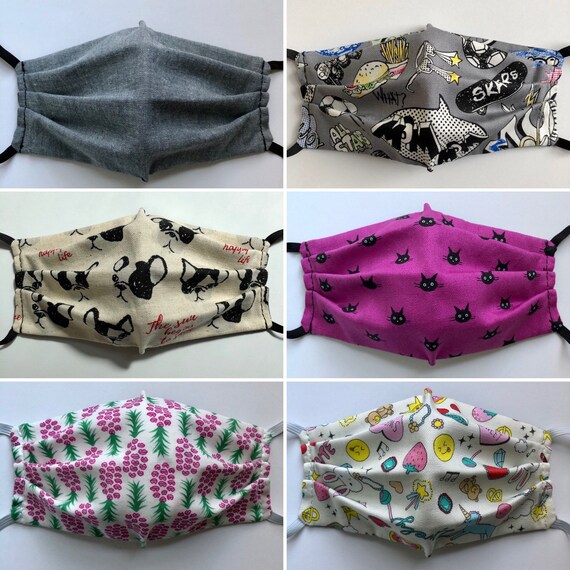 Girls Face Mask Childrens Kids Face Mask Adjustable USA | Etsy