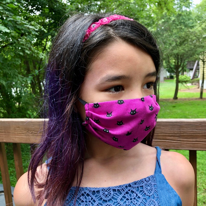 Girls Face Mask Childrens Kids Face Mask Adjustable USA | Etsy