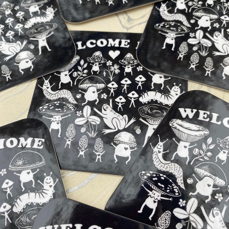 WELCOME HOME 3x3 Vinyl Sticker - Etsy